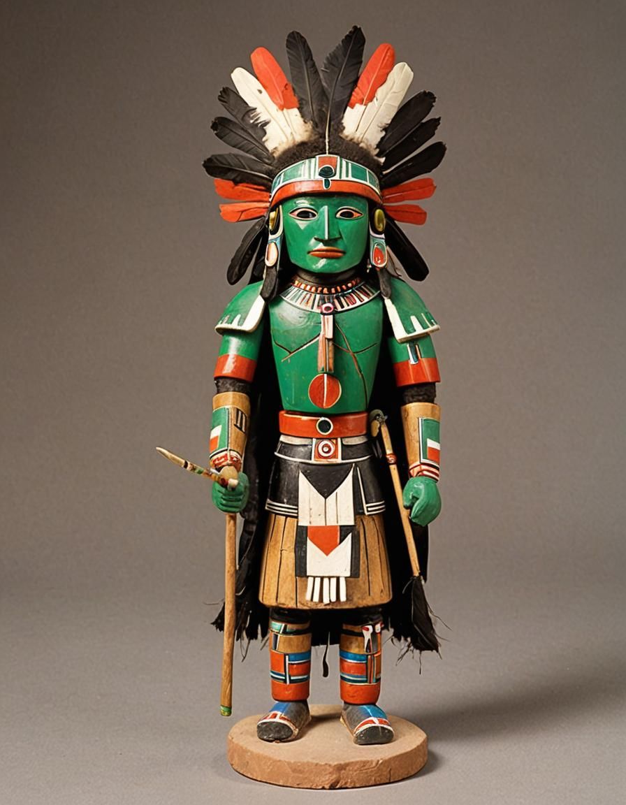 Hopi indian kachina doll II - AI Generated Artwork - NightCafe Creator