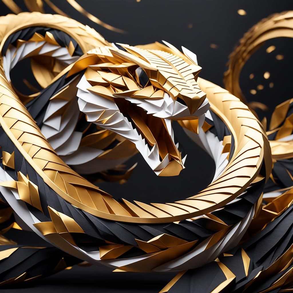 Golden Viper - AI Generated Artwork - NightCafe Creator
