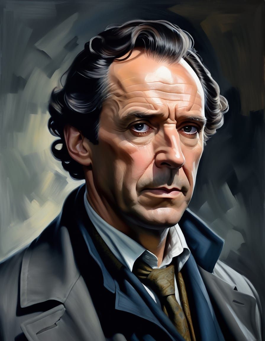 Portrait of Sherlock Holmes - Sherlock Holmes as Modern Dete...