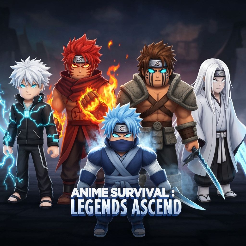 Anime Legends: Roblox-Style Characters Ascend - AI Art