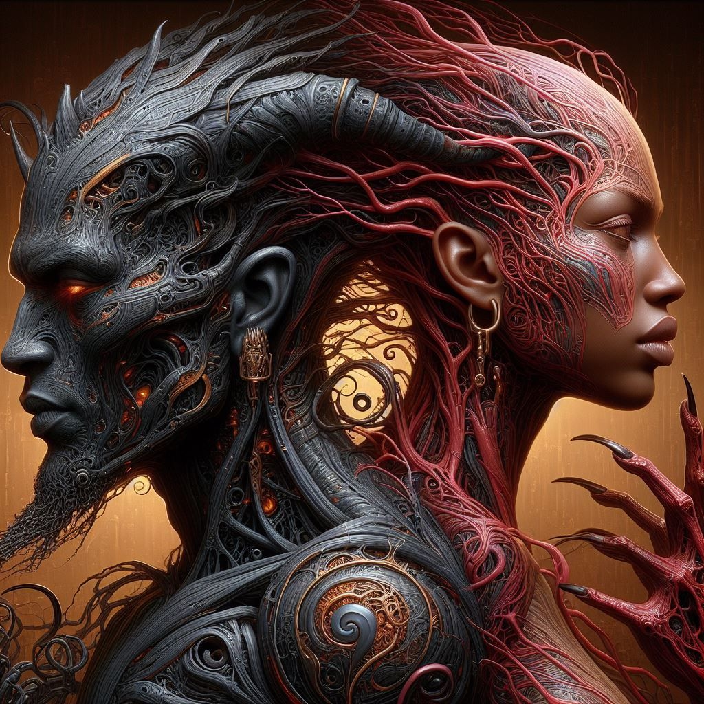 The Devil & I-3 - AI Generated Artwork - NightCafe Creator