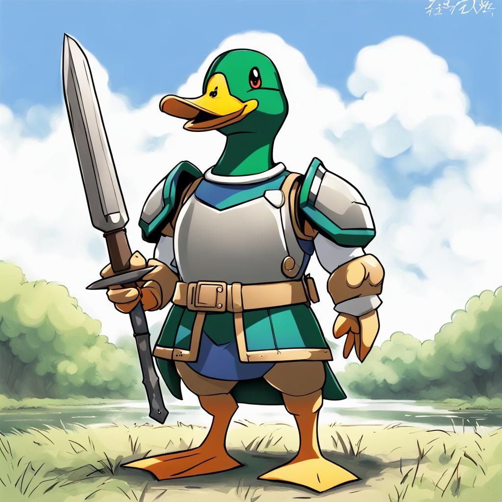 Duck Knight - AI Generated Artwork - NightCafe Creator