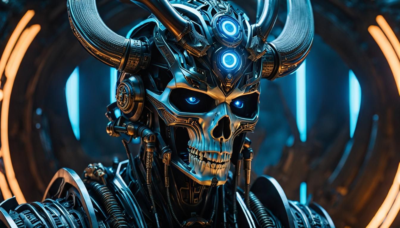 Cyborg Necromancer - AI Generated Artwork - NightCafe Creator