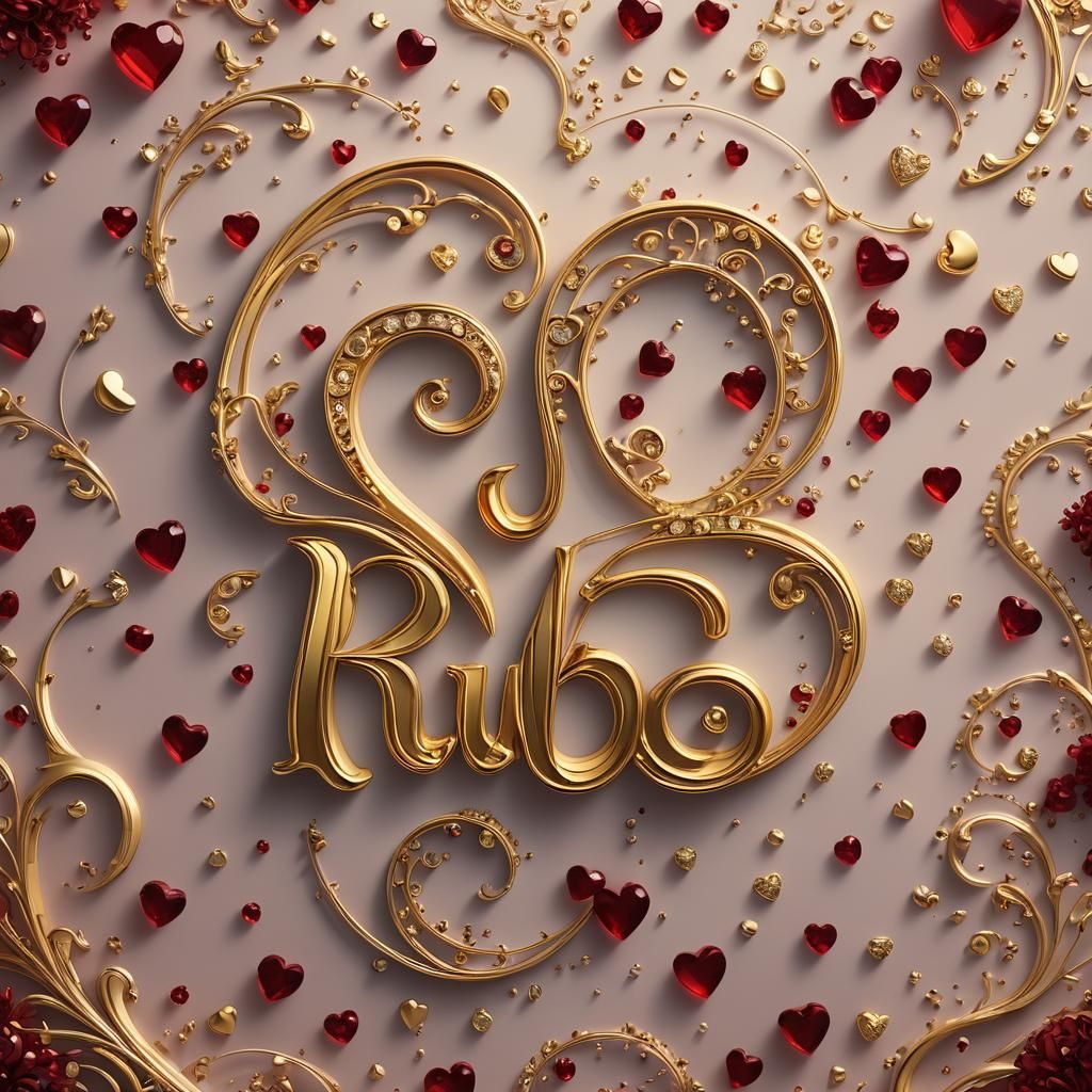 A captivating, vibrant 3D illustration masterpiece showcasing the name ...