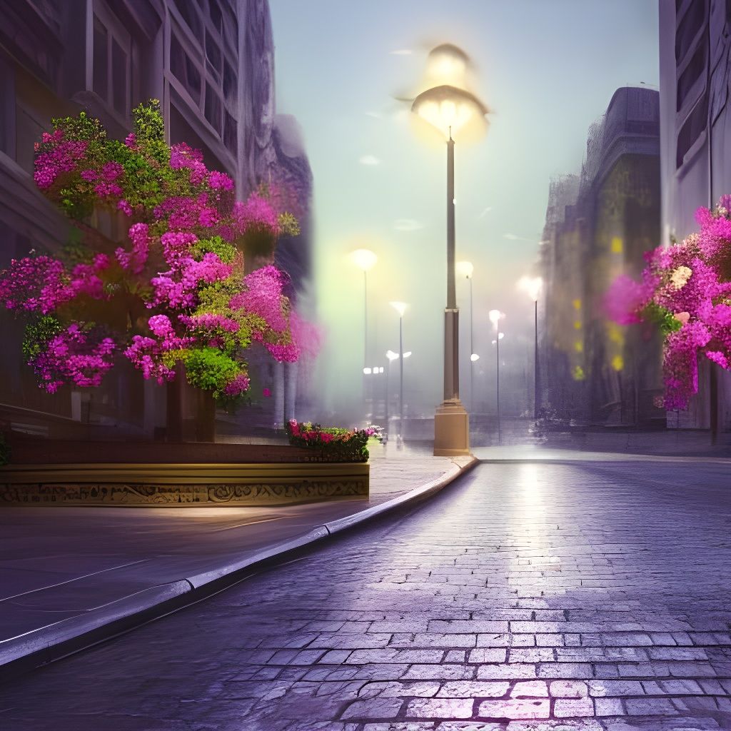 Random Street 3 - AI Generated Artwork - NightCafe Creator