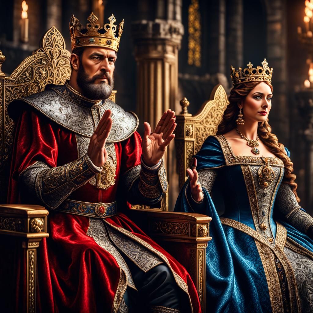 Medieval King & Queen - AI Generated Artwork - NightCafe Creator