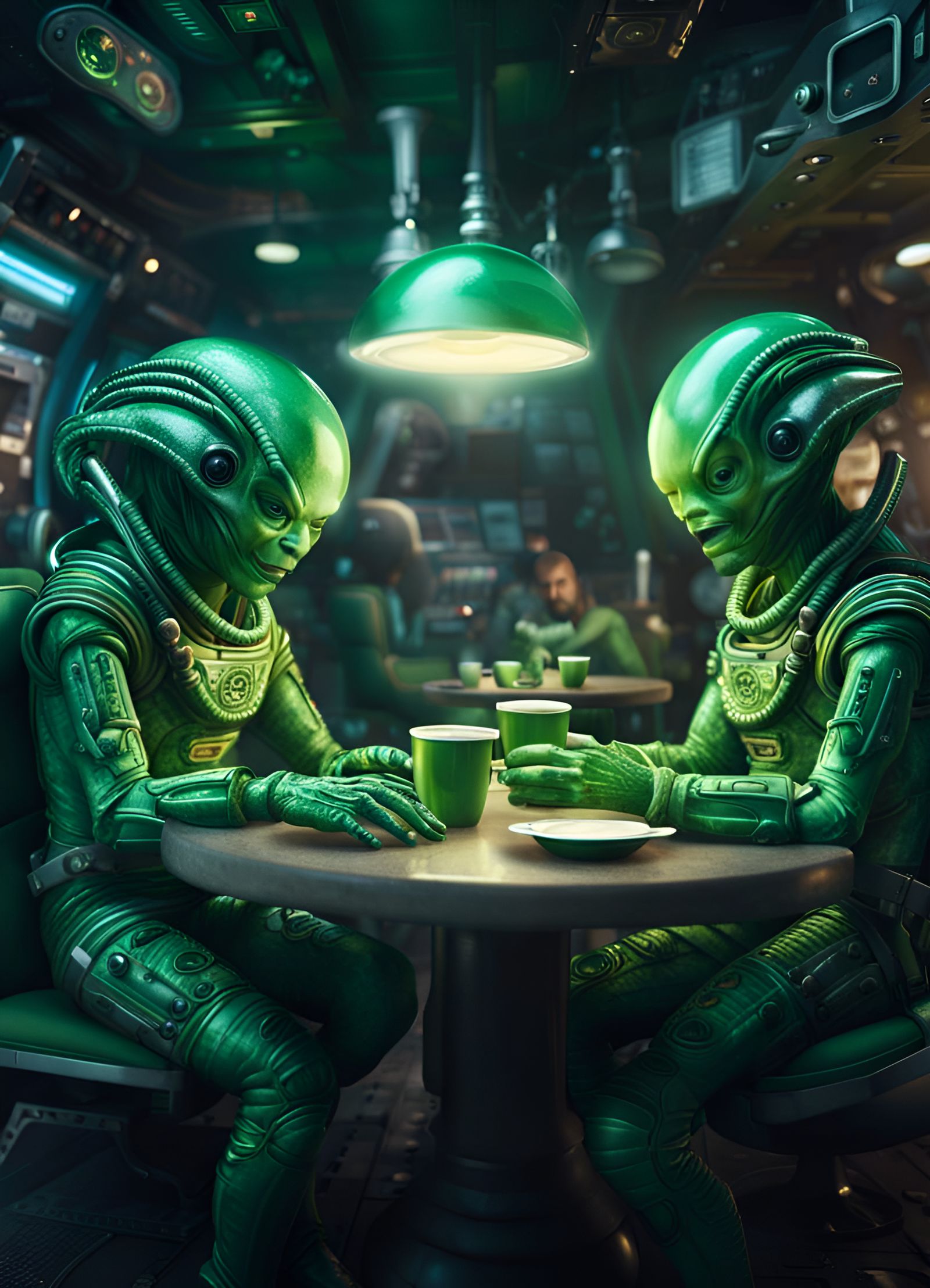 "Are you feeling good ?" -Yeah, why? "You all green bro.." - AI ...