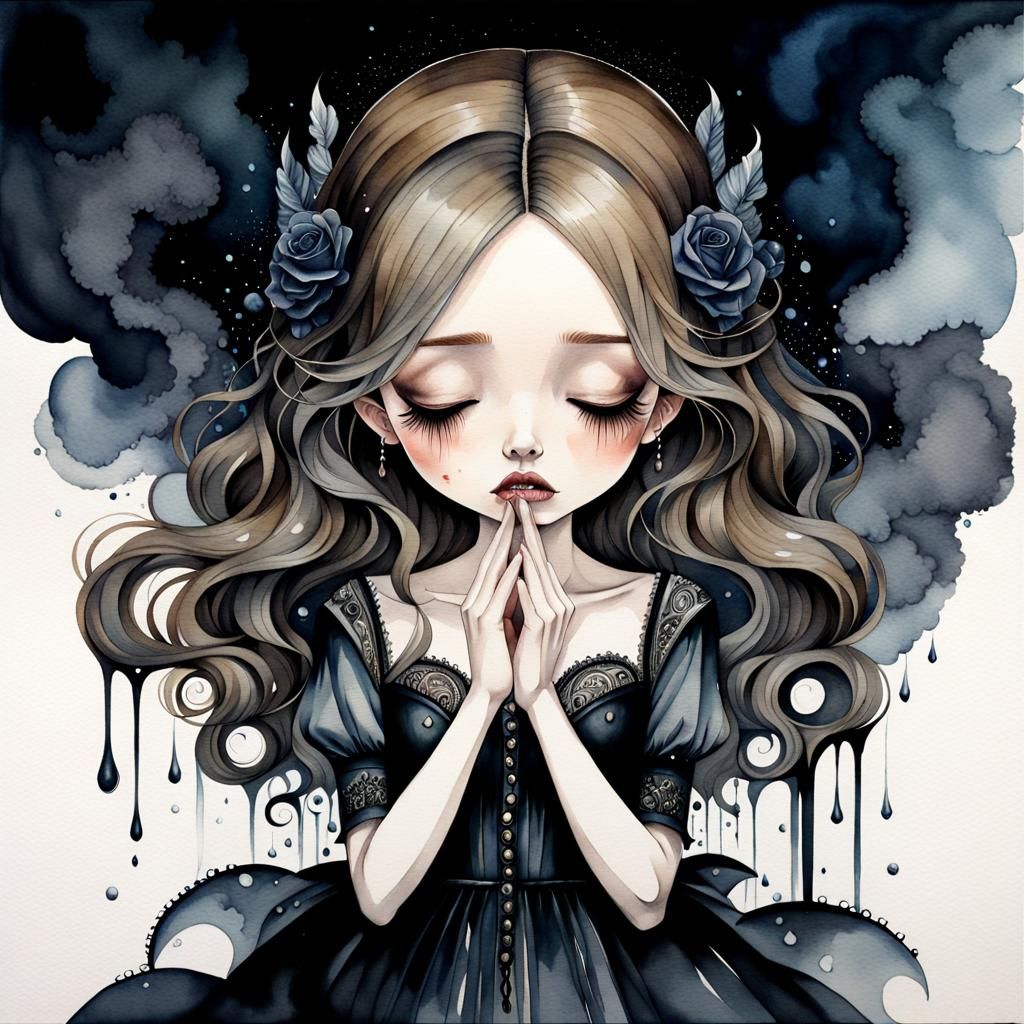 Sad Face - AI Generated Artwork - NightCafe Creator