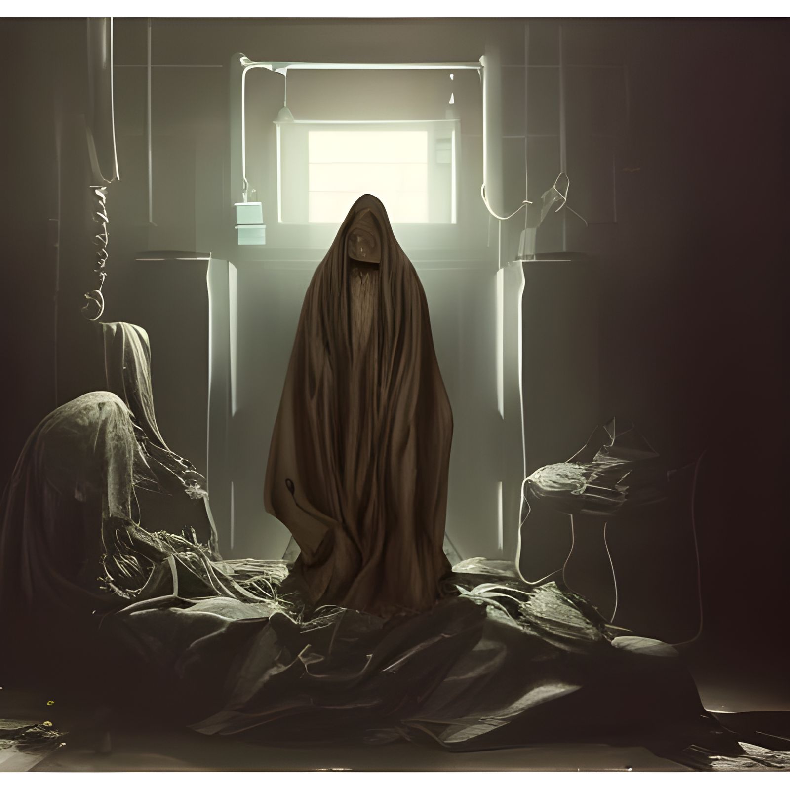 Hooded ghost - AI Generated Artwork - NightCafe Creator