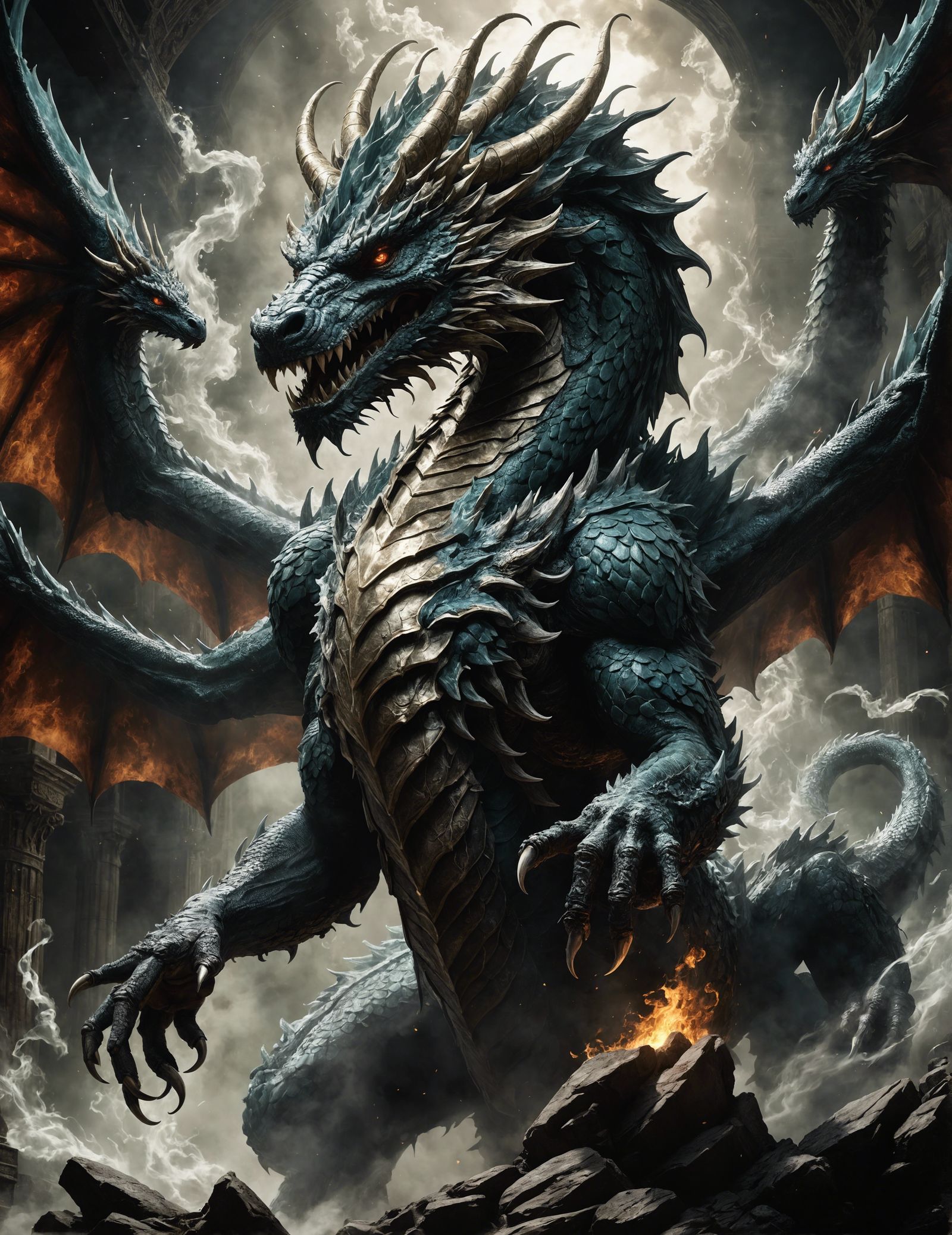 Mist Dragon - AI Generated Artwork - NightCafe Creator