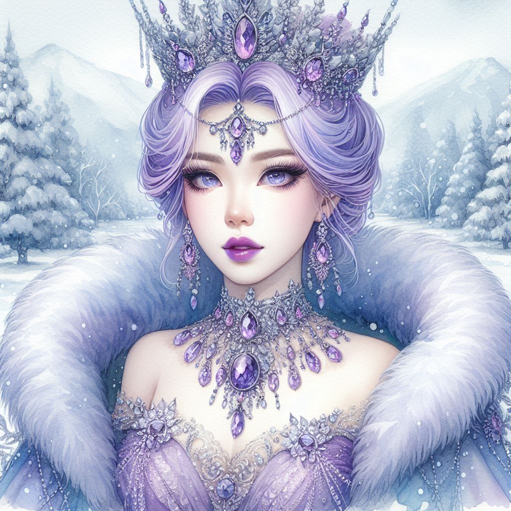 Amethyst princess 1 - AI Generated Artwork - NightCafe Creator