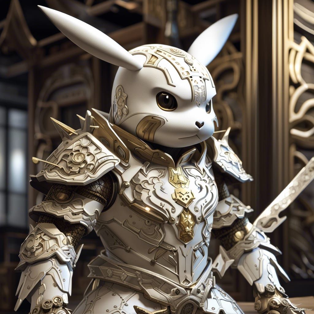 Pikachu in armor - AI Generated Artwork - NightCafe Creator
