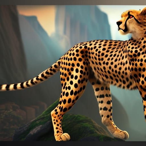 Gorgeous Cheetah - AI Generated Artwork - NightCafe Creator