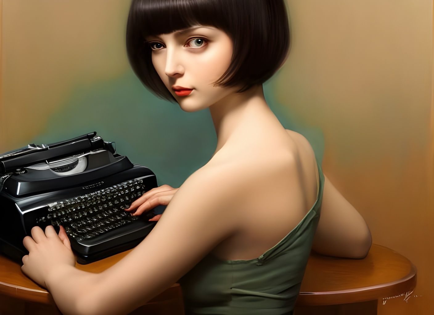 Typewriter - AI Generated Artwork - NightCafe Creator