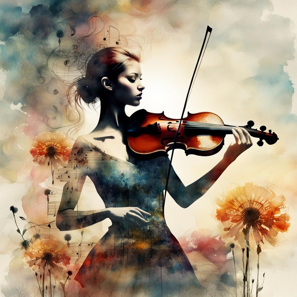 Watercolor Composition - AI Generated Artwork - NightCafe Creator