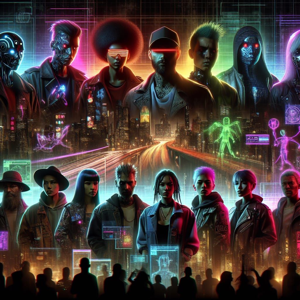 Cyberpunk Gang v2.5 - AI Generated Artwork - NightCafe Creator