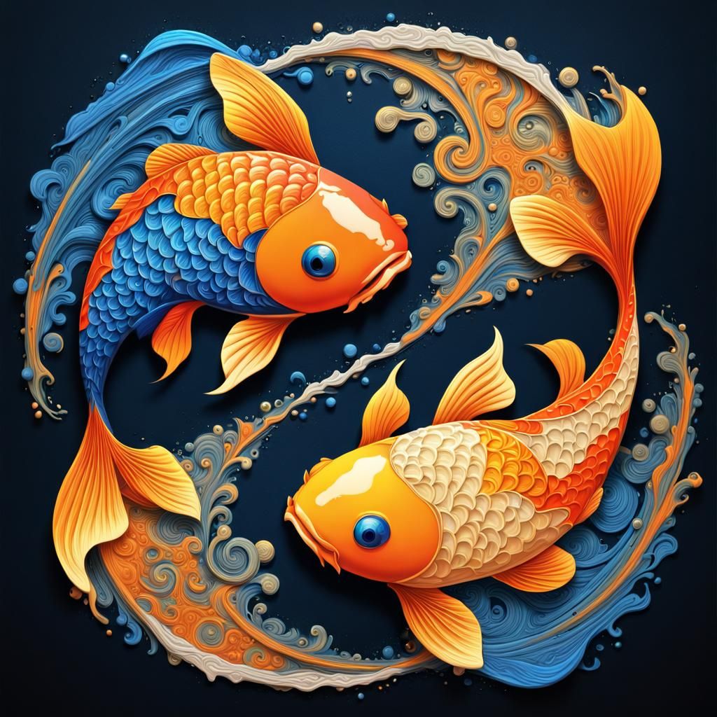 koi fish - AI Generated Artwork - NightCafe Creator