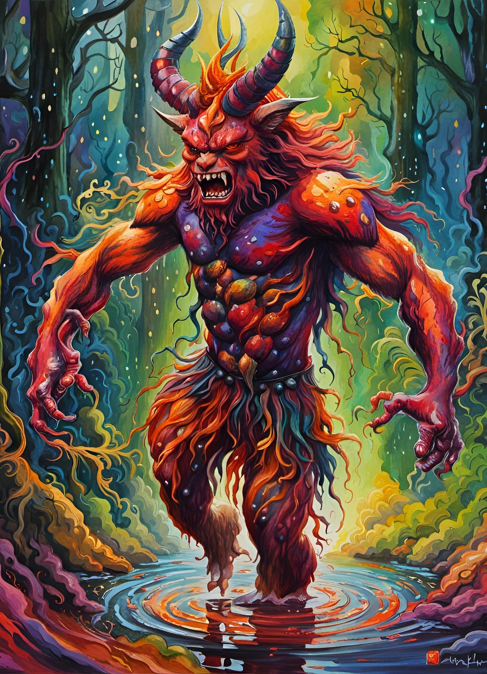 Rainy Devil - AI Generated Artwork - NightCafe Creator