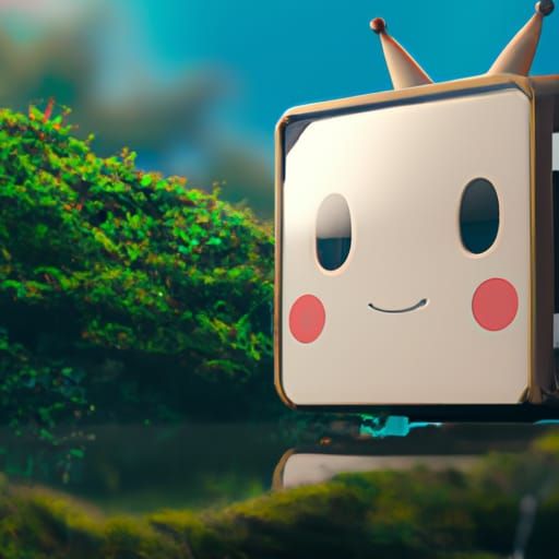 Chibi TV Head - AI Generated Artwork - NightCafe Creator