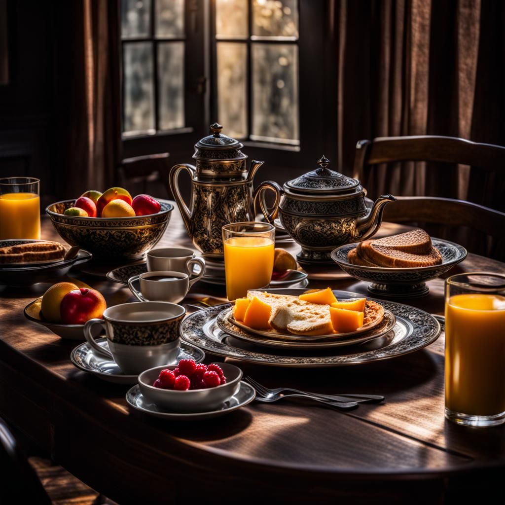 Sunday breakfast - AI Generated Artwork - NightCafe Creator