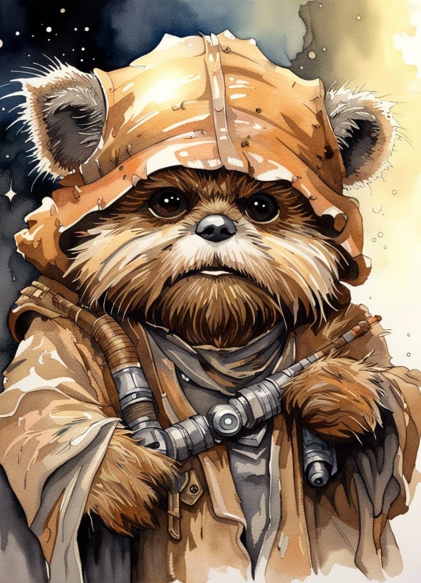 1980s Starwars ewok - AI Generated Artwork - NightCafe Creator