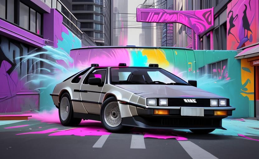 Delorean - AI Generated Artwork - NightCafe Creator