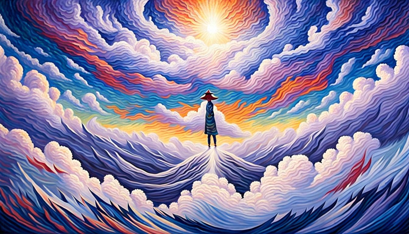 Peeking Piques Peak Curiosity - AI Generated Artwork - NightCafe Creator