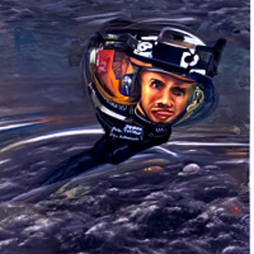 lewis Hamilton in space - AI Generated Artwork - NightCafe Creator