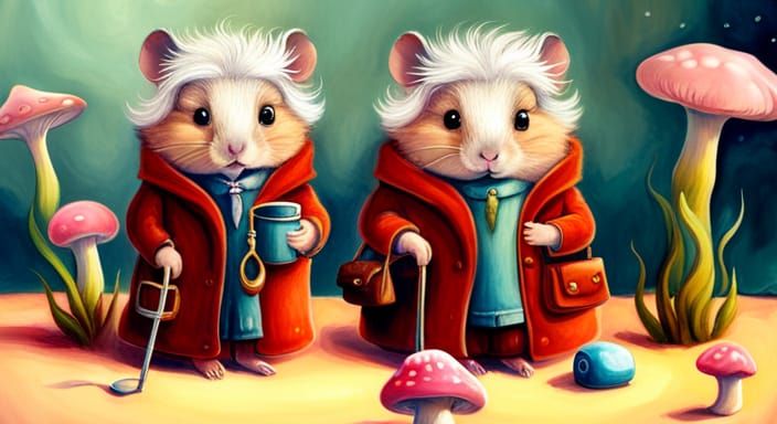 Hamster family life - AI Generated Artwork - NightCafe Creator