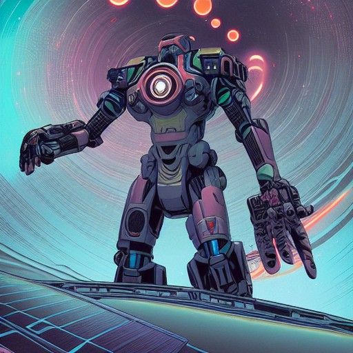Galactic mecha - AI Generated Artwork - NightCafe Creator