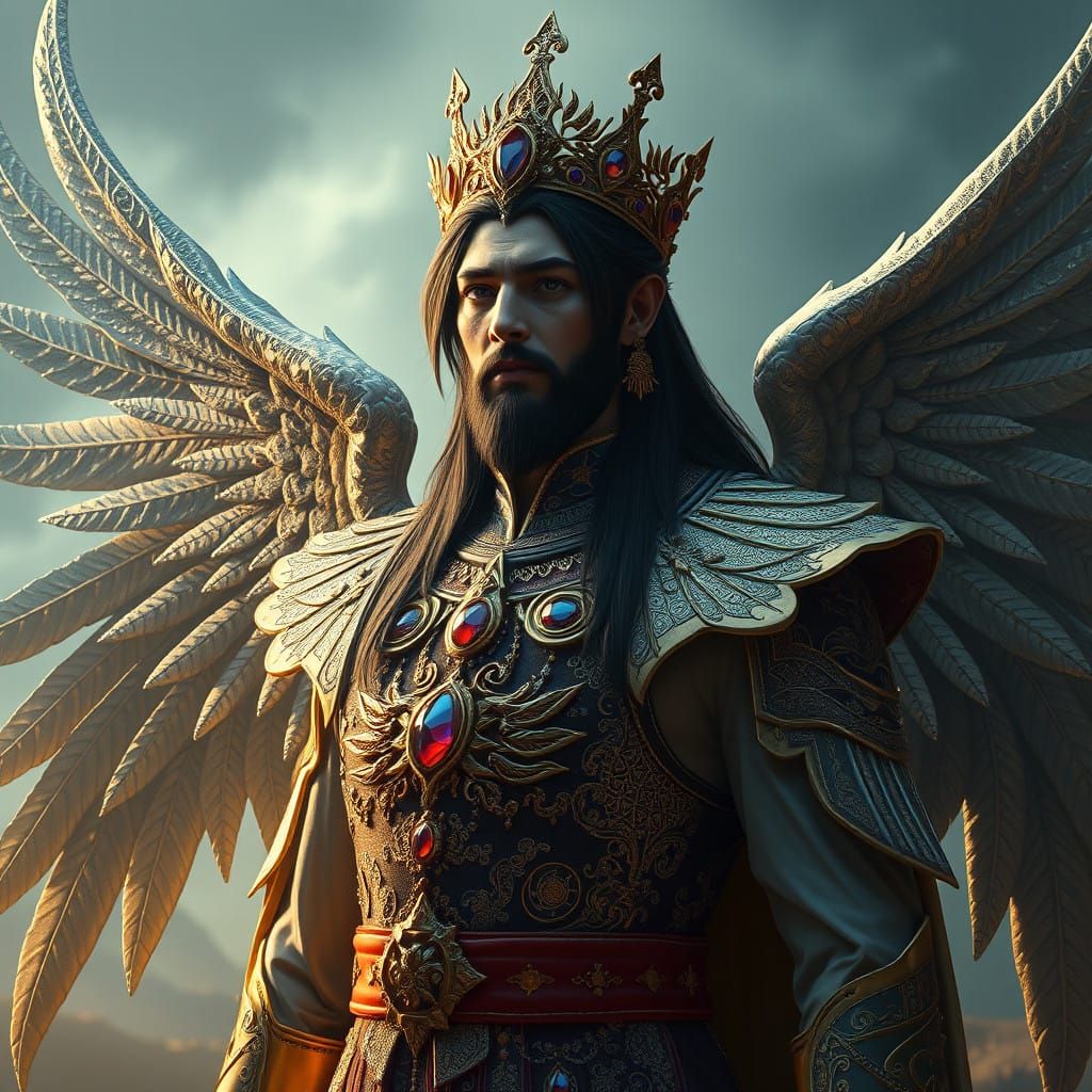 Hyper-Realistic Portrait of Iranian Messenger God ... - AI Art