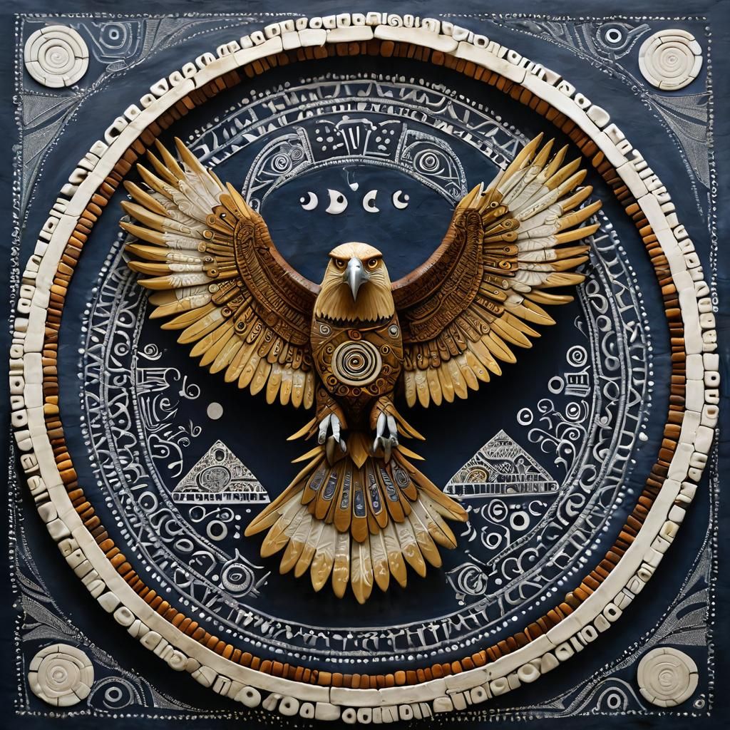 eagle flying in the void - eagle flying in the void