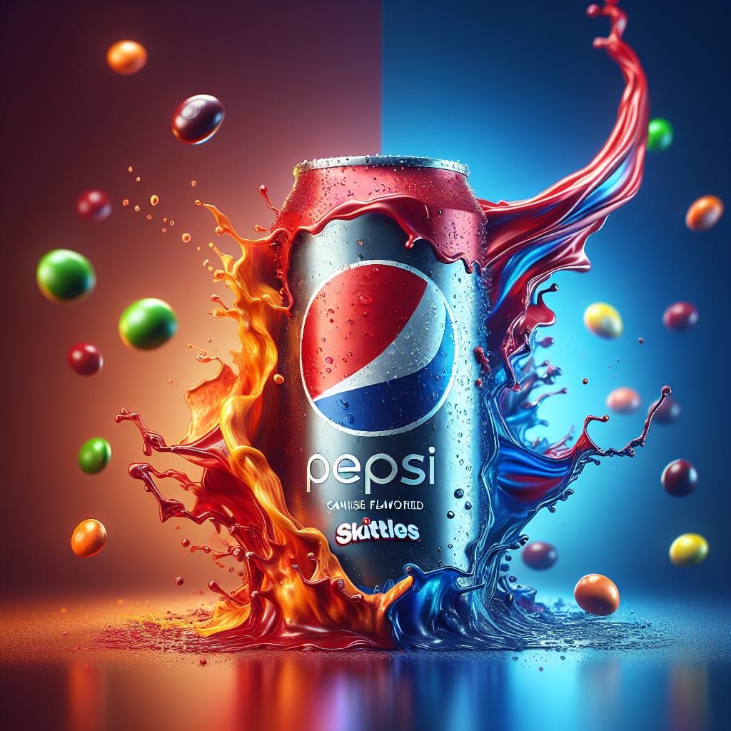 can of skittles pepsi - AI Generated Artwork - NightCafe Creator