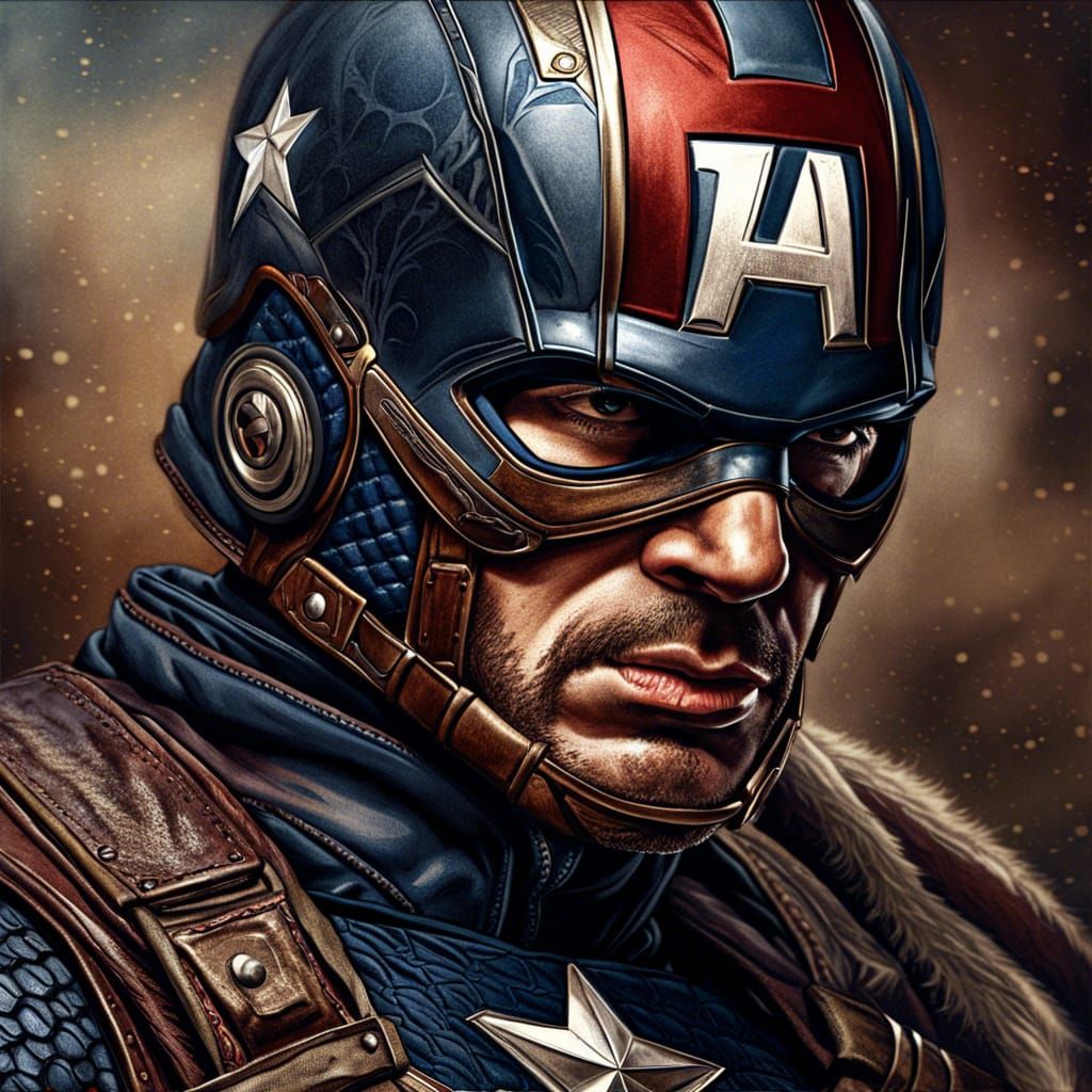Medieval Captain America, combat ready - AI Generated Artwork ...