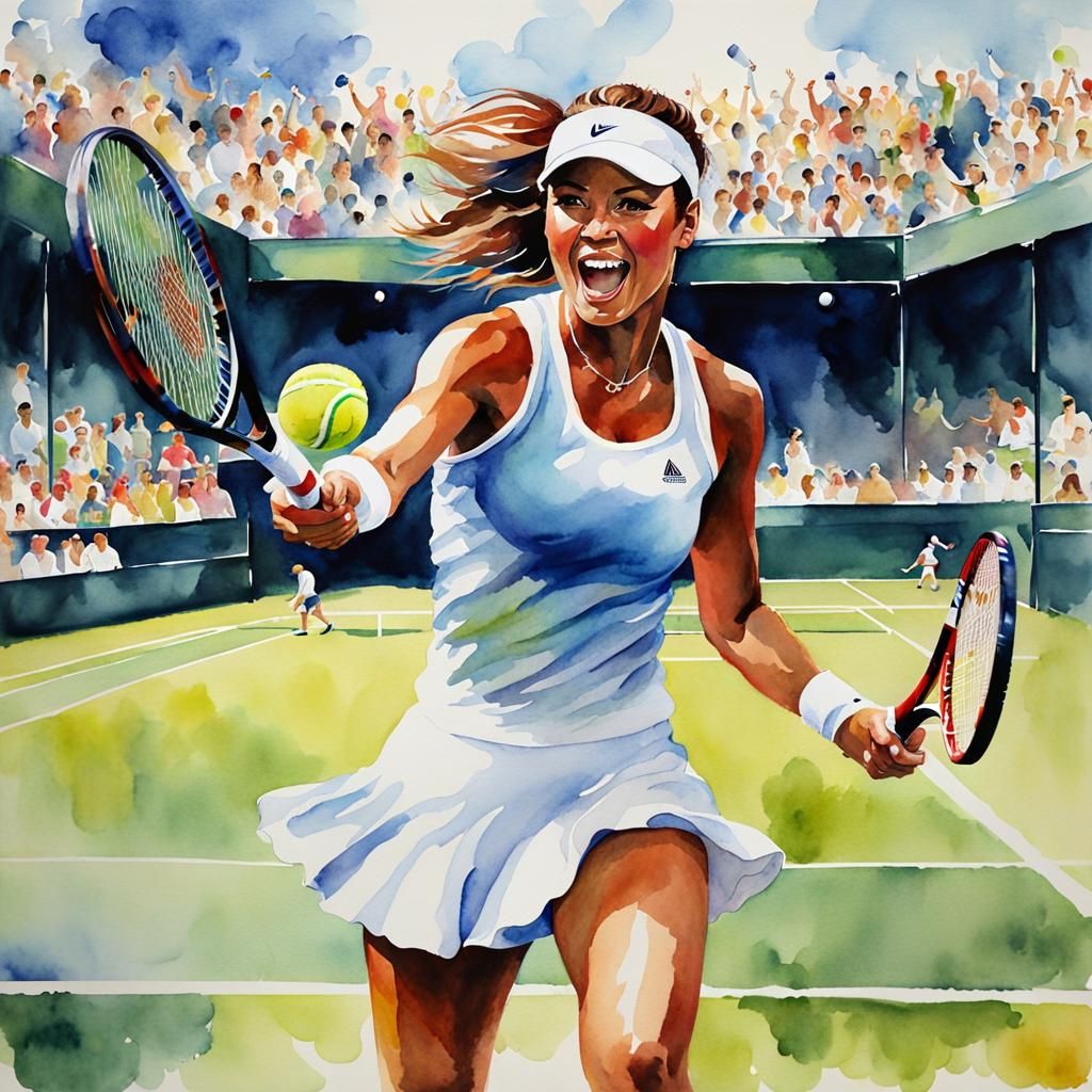 The champ! 🎾 - AI Generated Artwork - NightCafe Creator