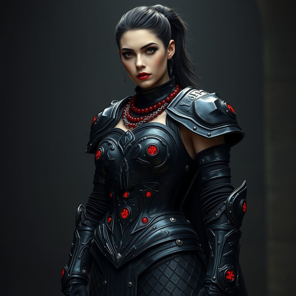 Vampire Warrior - Gothic Mercenary Captain in Vintage Black ...