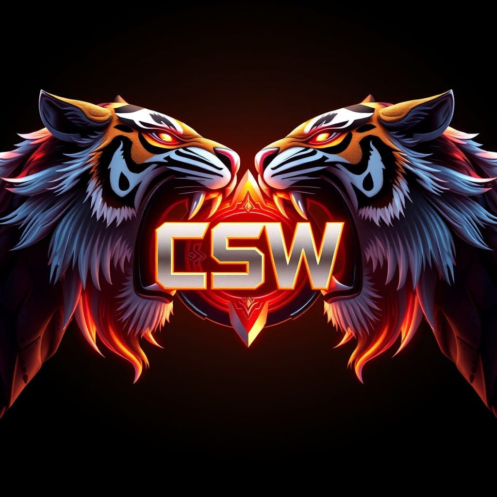 Majestic Tigers Encircle CSW Logo in 3D Anime Art ... - AI Art