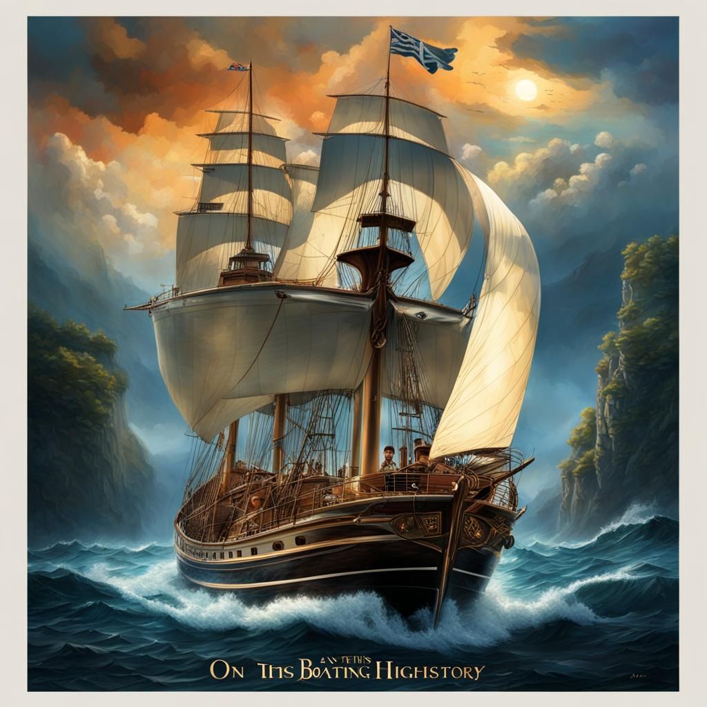 a graphic depiction of the words "On this day in Boating History ...