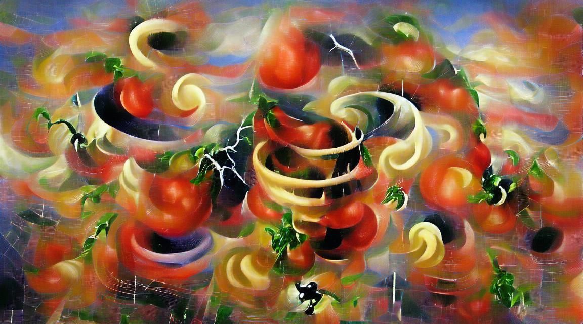 Tomato Tornado vines fantasy 8k resolution artwork oil on canvas ...