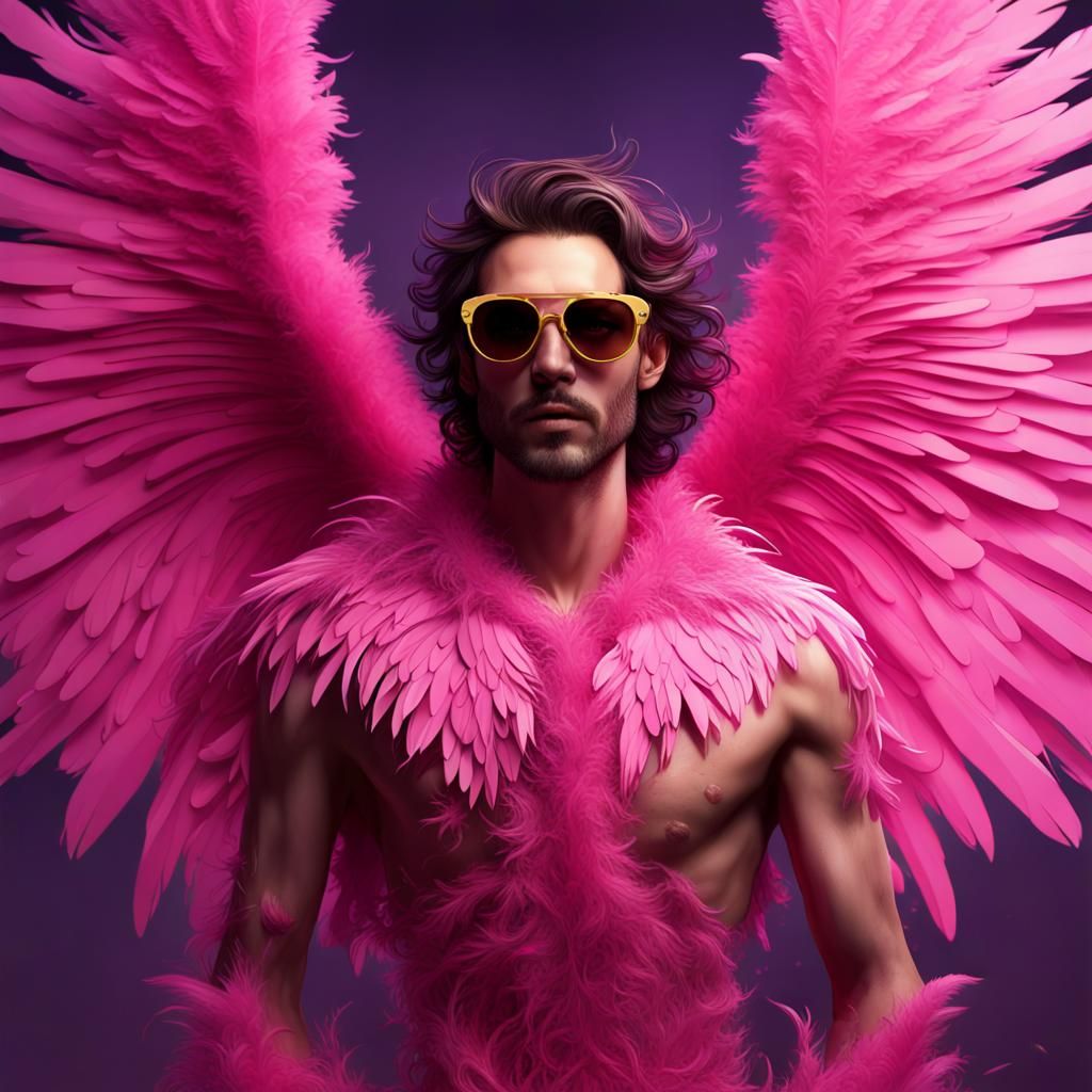 Man Flamingo - AI Generated Artwork - NightCafe Creator