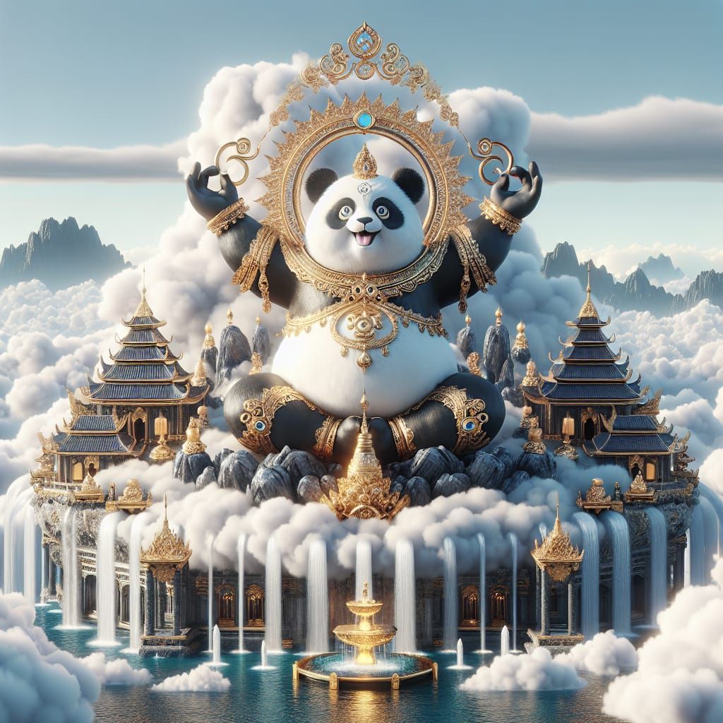 God panda - AI Generated Artwork - NightCafe Creator