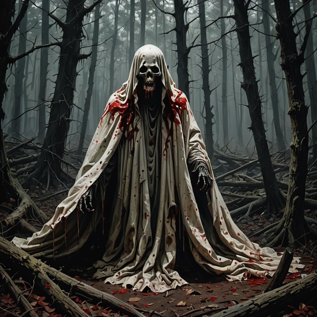 A nightmare in the forest of death - AI Generated Artwork - NightCafe ...