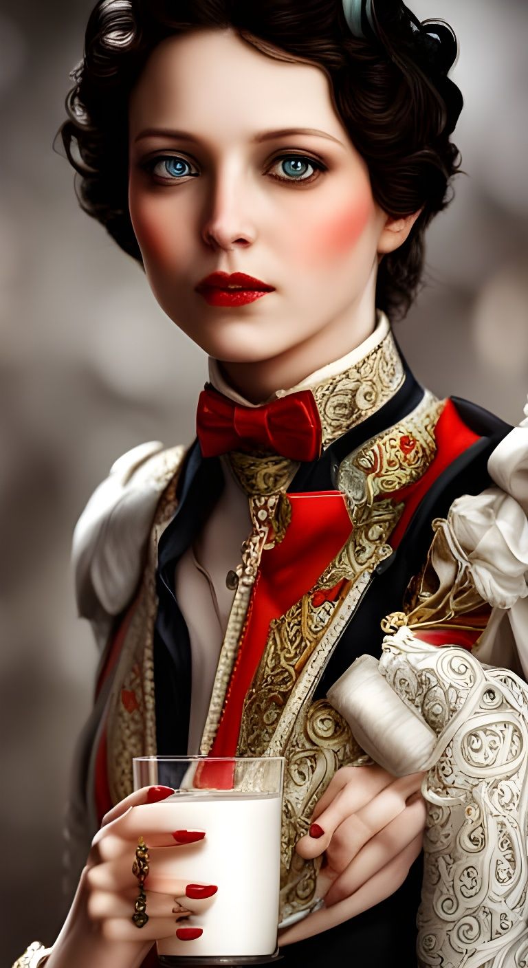 French butleress - AI Generated Artwork - NightCafe Creator