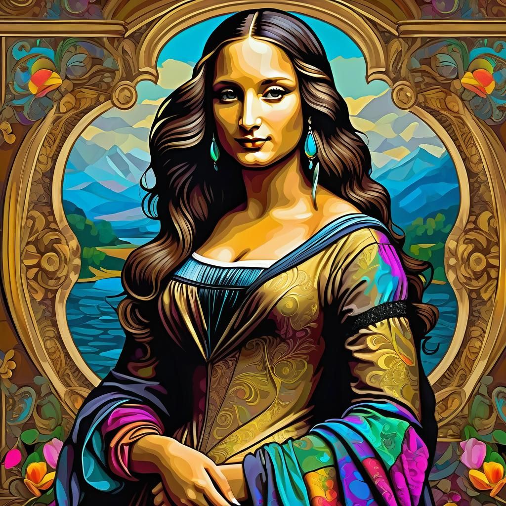 Modern Mona - AI Generated Artwork - NightCafe Creator