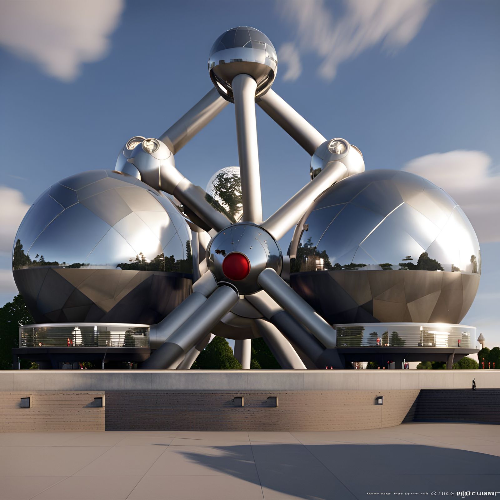 The Atomium Brussels (reimagined) - AI Generated Artwork - NightCafe ...