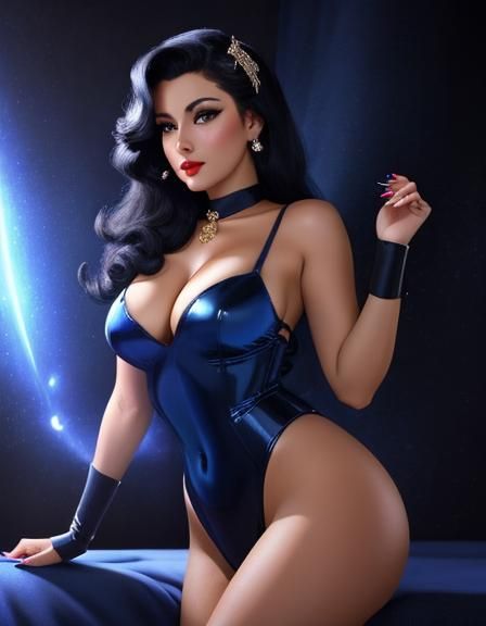 pretty pinup - AI Generated Artwork - NightCafe Creator