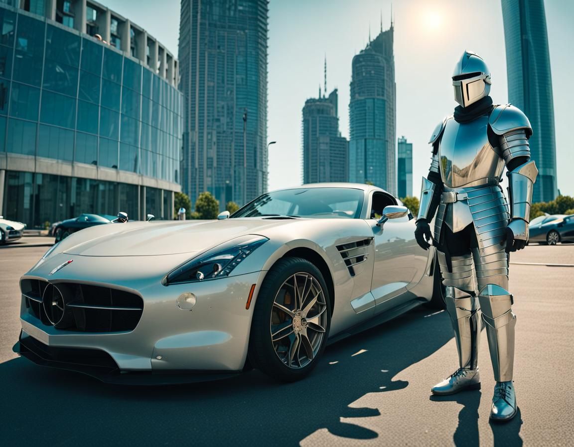 Medieval time traveller with his new coach. - AI Generated Artwork ...