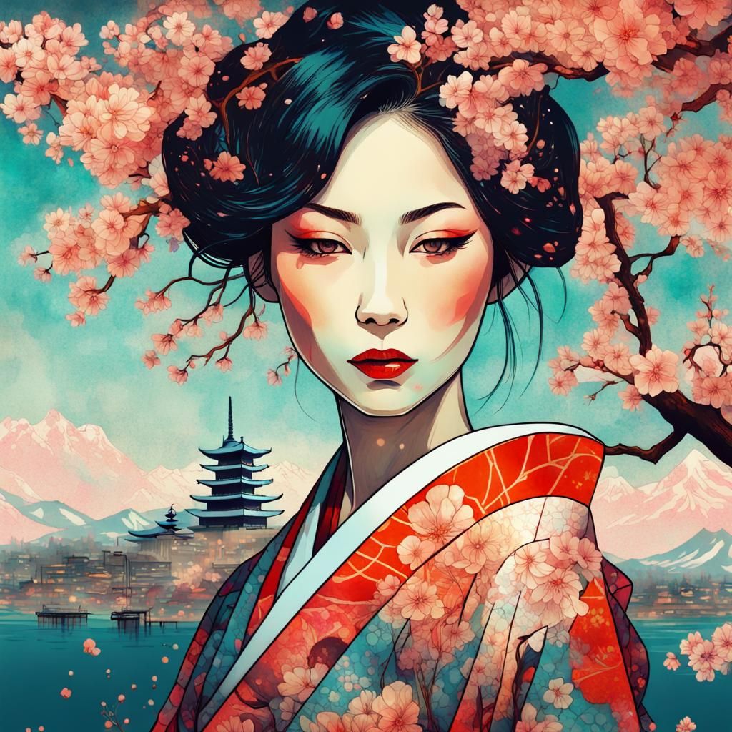 Japanese woman - AI Generated Artwork - NightCafe Creator