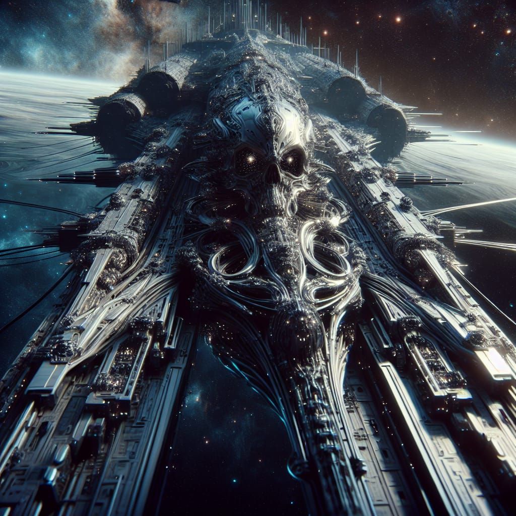 A colossal Galactic Battle Cruiser