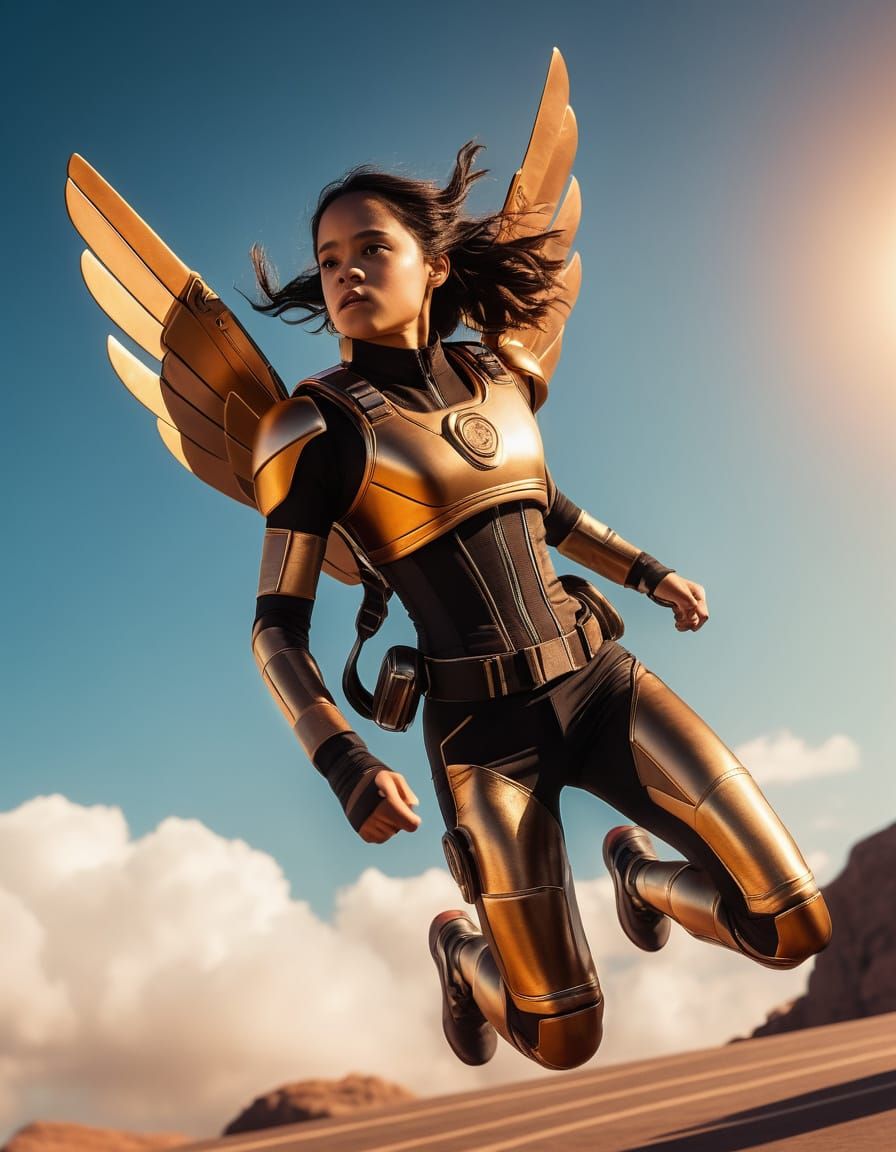 The Rocketeer: Jenna Ortega as High-Flying Adventu... - AI Art
